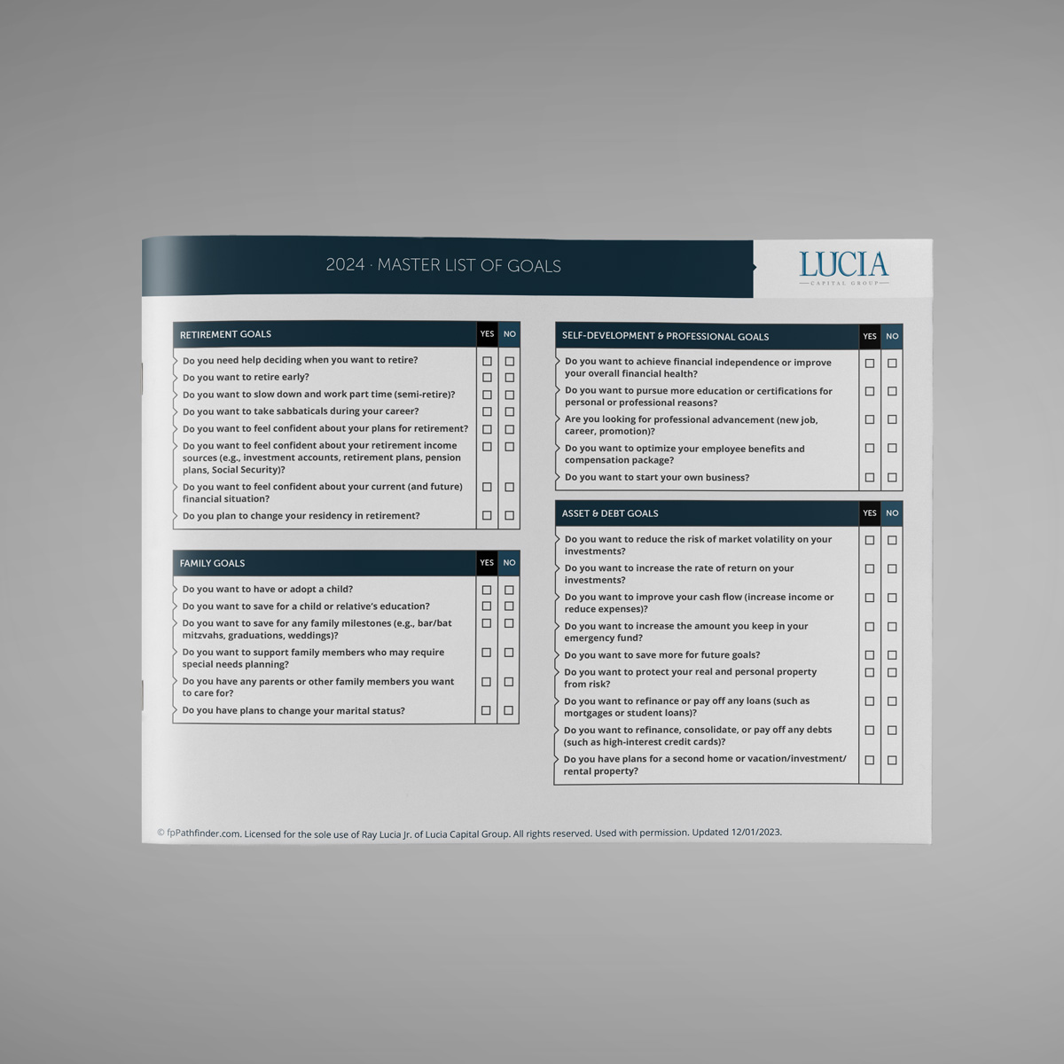 The Bucket Strategy Guide » Lucia Capital Group